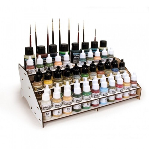 Vallejo FRONT MODEL PAINT STAND FOR COLORS AND BRUSHES | eBay