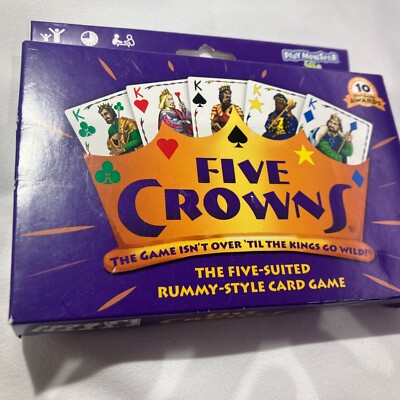 FIVE CROWNS Classic Rummy Style Card Game - Kids 8+ & Adults -new ...