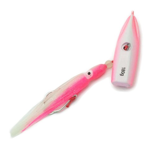 Inchiku Rubber Jig Fishing Lure 150g-200g Metal Isca Glow Bait Squid ...