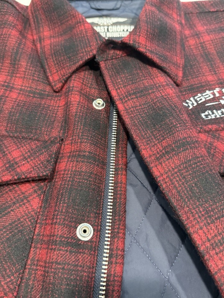 ⭐️ Jesse James West Coast Choppers Quilted Riding Flannel Jacket 2XL | eBay