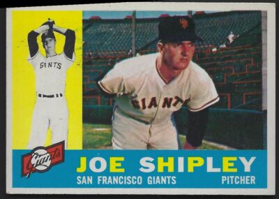 1960 Topps Joe Shipley ,./ San Francisco Giants #239 | eBay