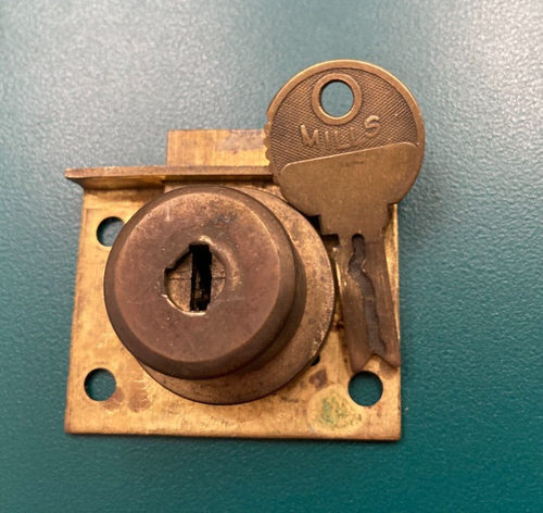 Antique Slot Machine Parts - Original Mills Back Door Lock, Working, w ...