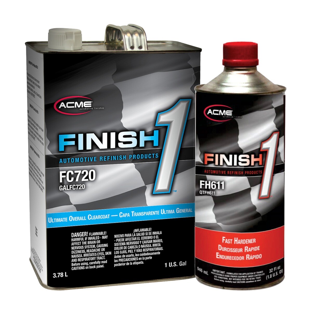Acme FC720-1 Ultimate Overall Clearcoat Gallon Kit w/ Finish 1 Fast ...