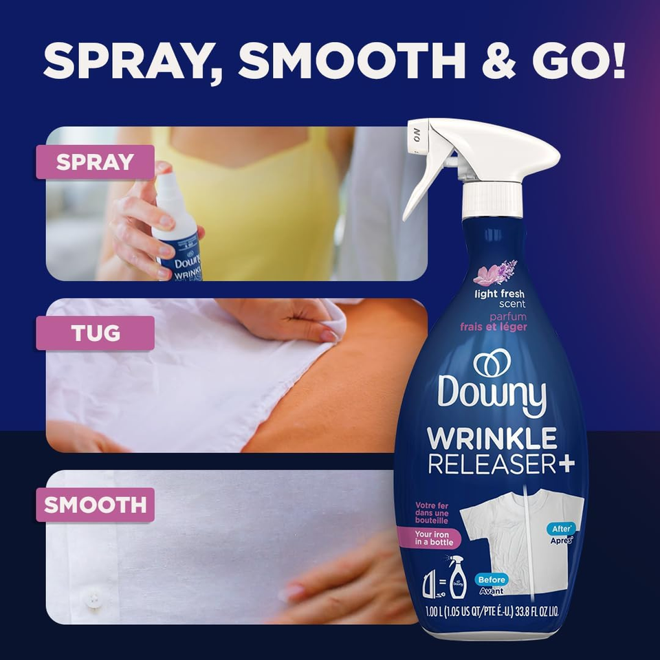 Wrinkle Releaser Spray, All in One Wrinkle Release Spray, Odor ...