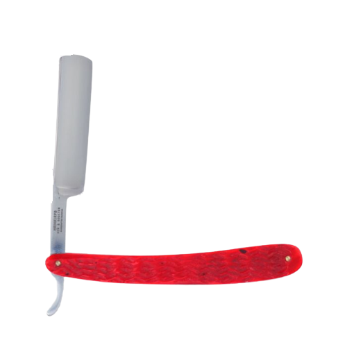 Hen & Rooster Razor Folding Knife 2.75" Stainless Blade Red Pickbone ...