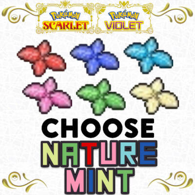 Choose Your Nature Mint Pokemon Scarlet Violet Mints Increase Stat ...