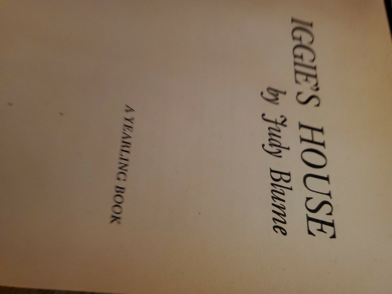 Iggie's House by Judy Blume A Dell Yearling 13th pr 1980 pb | eBay