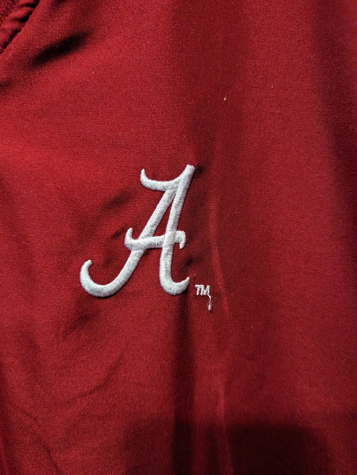 Alabama Crimson Tide Press Box Vest Mens Medium Red Pullover NCAA ...