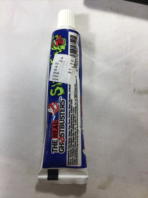 The Real Ghostbusters Slimer Grape Toothpaste Tube 1986 & 2 Figures Lot ...
