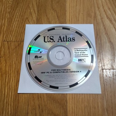 The Software Toolworks U.S. Atlas Disc CD-ROM IBM PC Version 4 | eBay