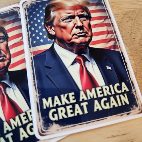 Trump Sticker 2 Pack For Laptops, Vehicles, Tumblers MAGA Vinyl Decal ...