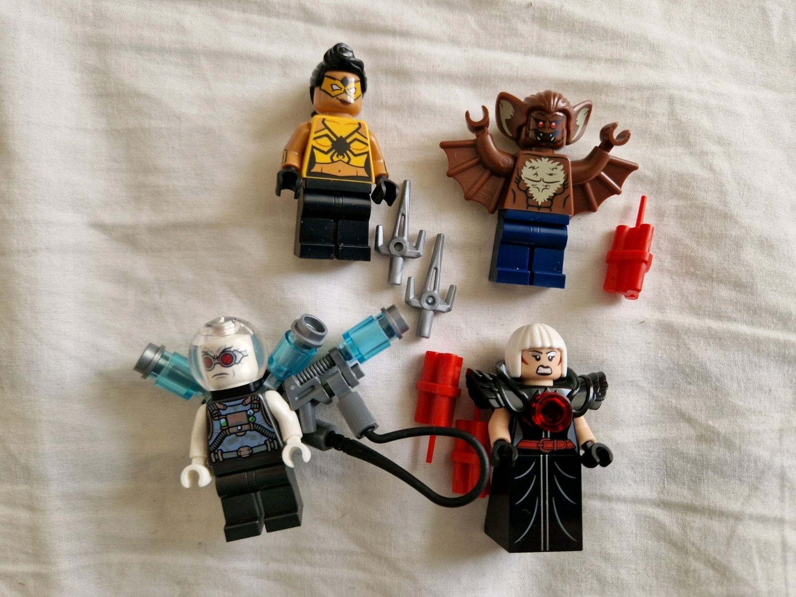 Lego Batman Movie Minifigures Man-Bat Tarantula Magpie & Mr Freeze ...