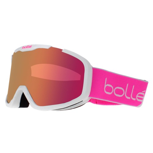 Bolle Ski Goggles Rocket Plus BG108001 Matte White Pink Rose Gold ...