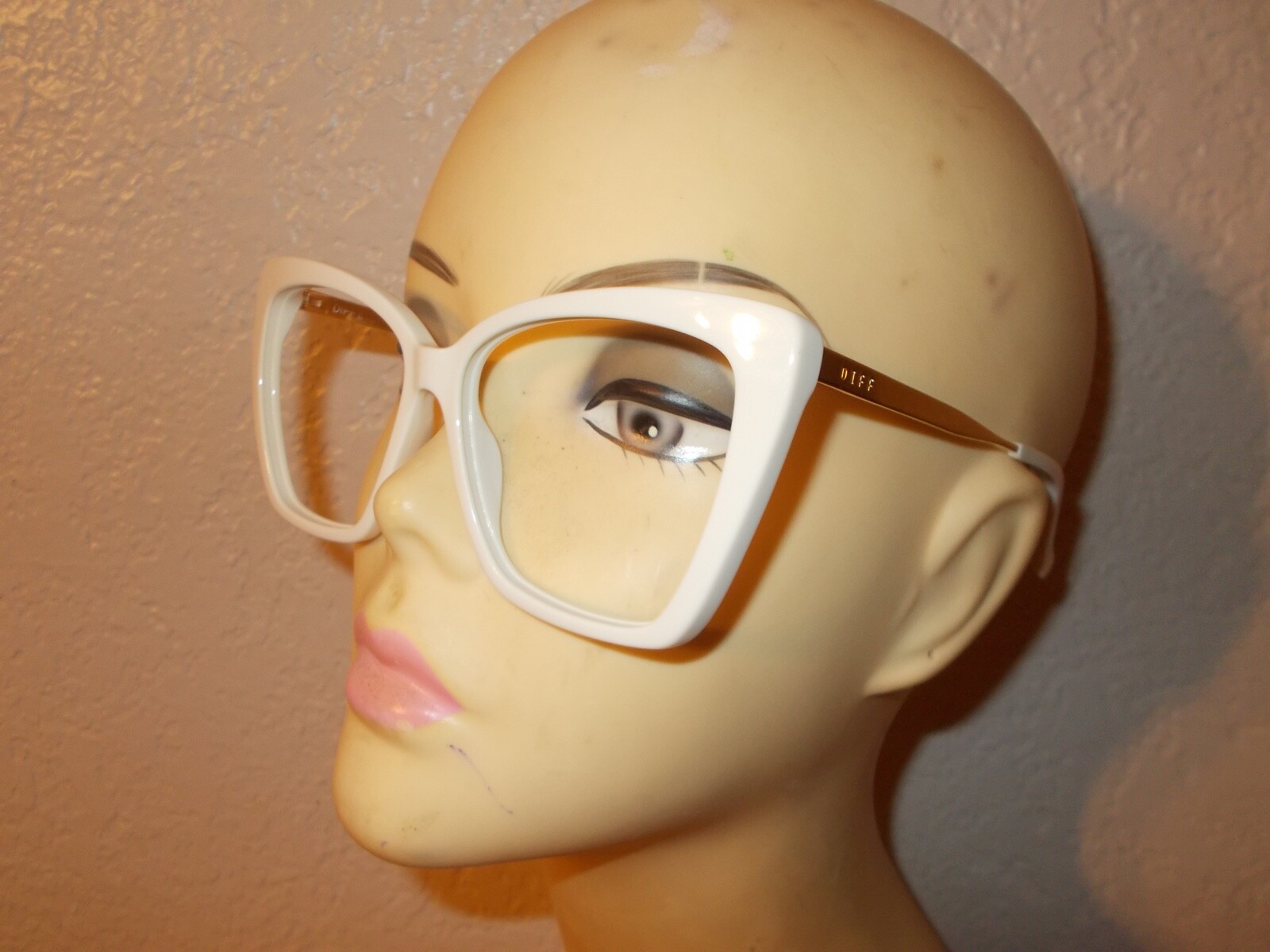 DIFF Eyewear Becky IV White Gold Frame Sunglasses - Gem