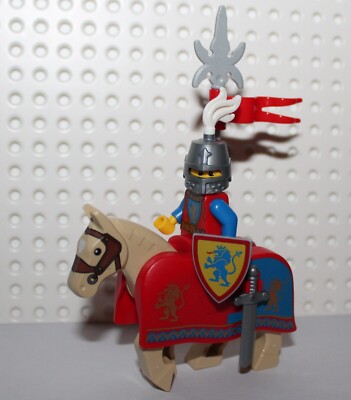 Lego Knight Minifigure with Horse, Barding & weapons NEW | eBay UK