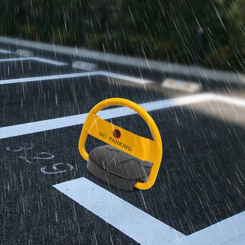 Car Parking Latch Space Saver Lock Barrier Warning Sign w/ Remote ...