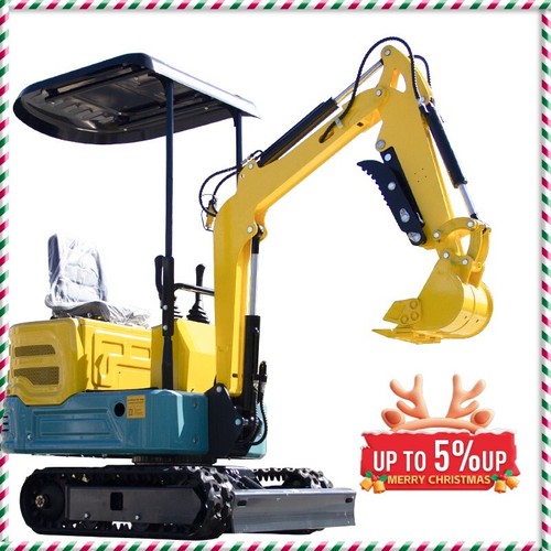 Free Ship Mini Excavator Digger Tracked Crawler 13.5HP Gasoline Engine ...
