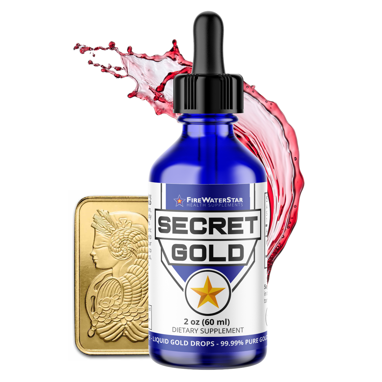 Liquid Gold Drops - Colloidal Gold - Nano Gold - 2oz - 100ppm - Brain Boost | eBay