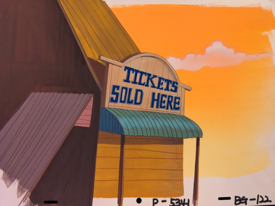 Animation cel BACKGROUND production art cels anime vintage cartoons ...