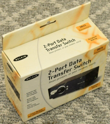 Belkin F1B024E 2-Port Data Transfer Switch - NEW IN BOX, FAST SHIPPING ...