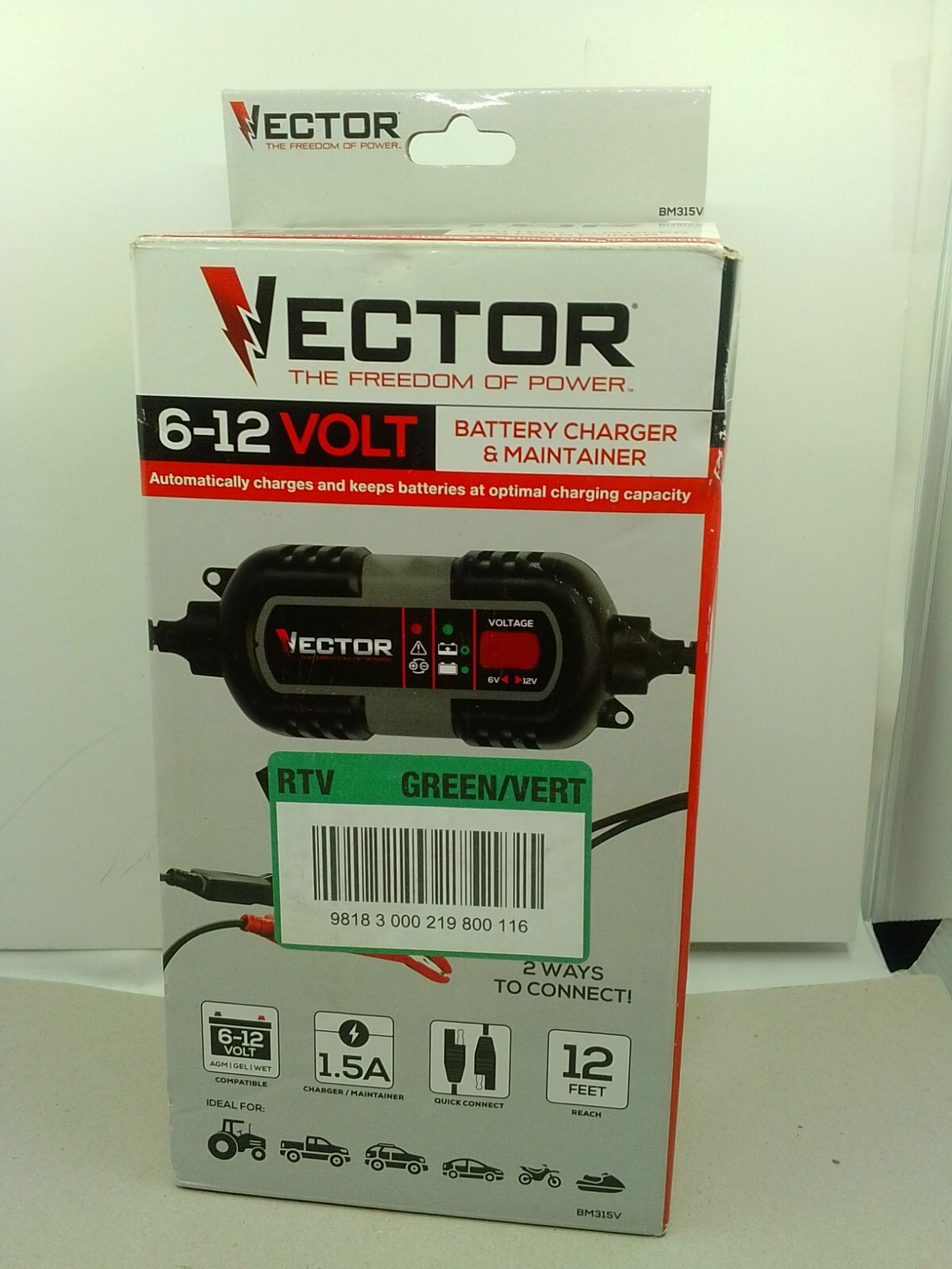 vector car battery charger & Maintainer Bm315v | eBay