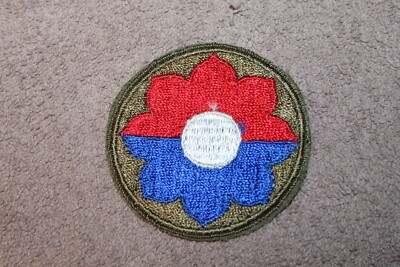 1- Original WW2 U.S. Army 9th Infantry Div. Uniform Patch from Small ...
