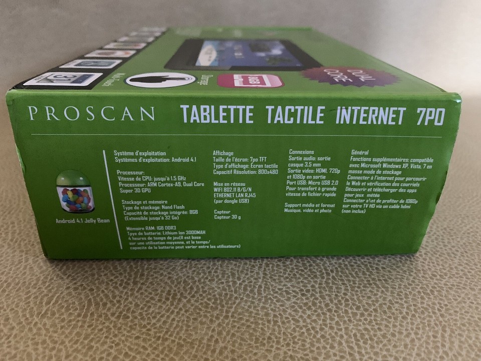 Google Play 7” Tablet Proscan Pre Loaded Google Apps New In Box | eBay