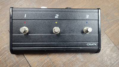 CRATE 3 BUTTON FOOTSWITCH FOOT SWITCH GUITAR PEDAL OFFICIAL OEM | eBay
