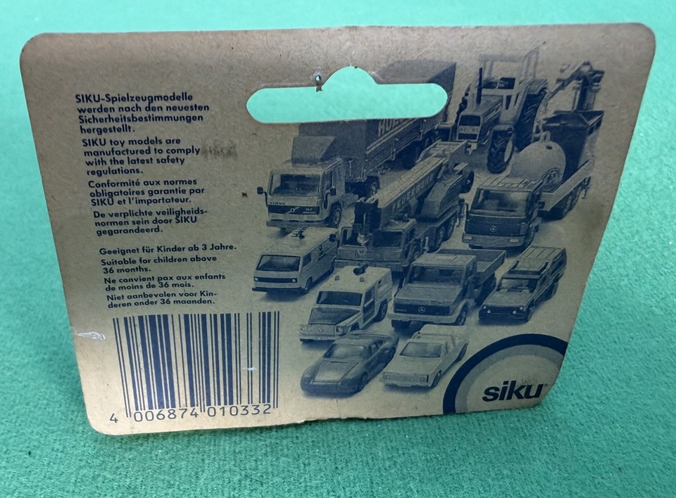 Siku VW Golf LS 1033 Red Orange die-cast model car with original box ...