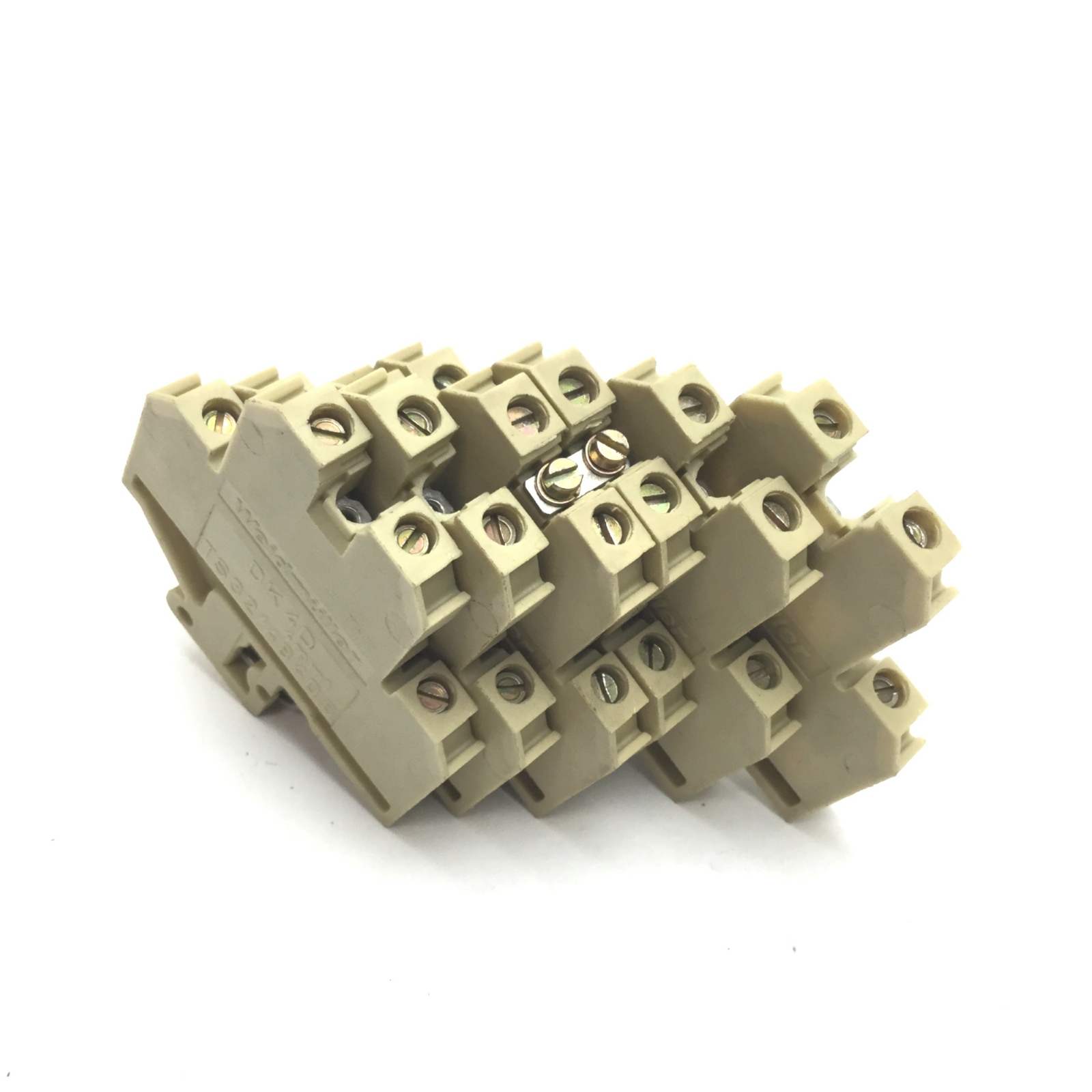 Lot of 6 Weidmuller DK4D Diode Terminal Block, Beige, 380V 10A, 22 ...