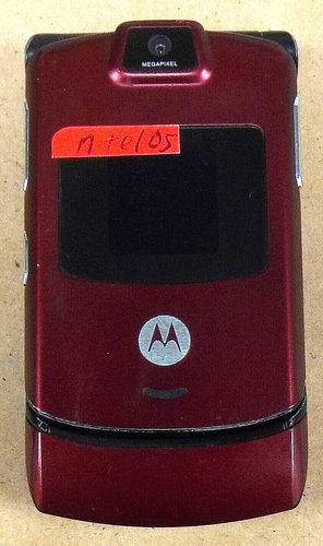 Motorola RAZR V3m - Red and Black ( nTelos ) Very Rare CDMA Flip Phone ...
