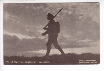 WW1 - A BRITISH SENTRY IN FLANDERS "OFFICIAL WAR PHOTOGRAPHS" | eBay