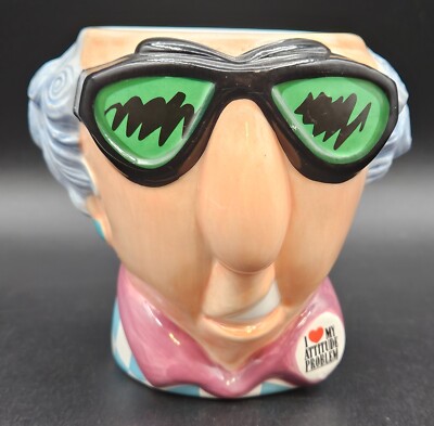 Vtg Shoebox Maxine 3D Ceramic Coffee Mug "I Love My Attitude Problem ...
