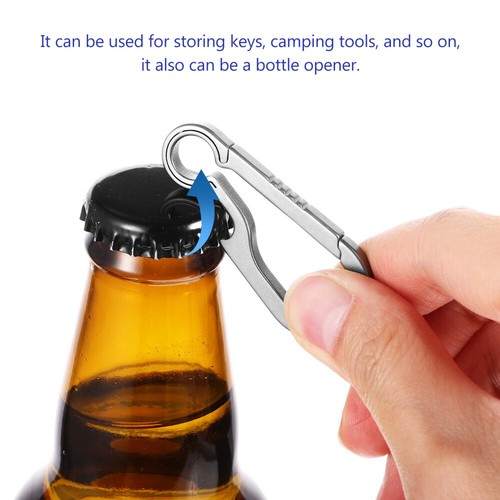 Titanium Carabiner Key Ring Bottle Opener Keychain Organizer | eBay