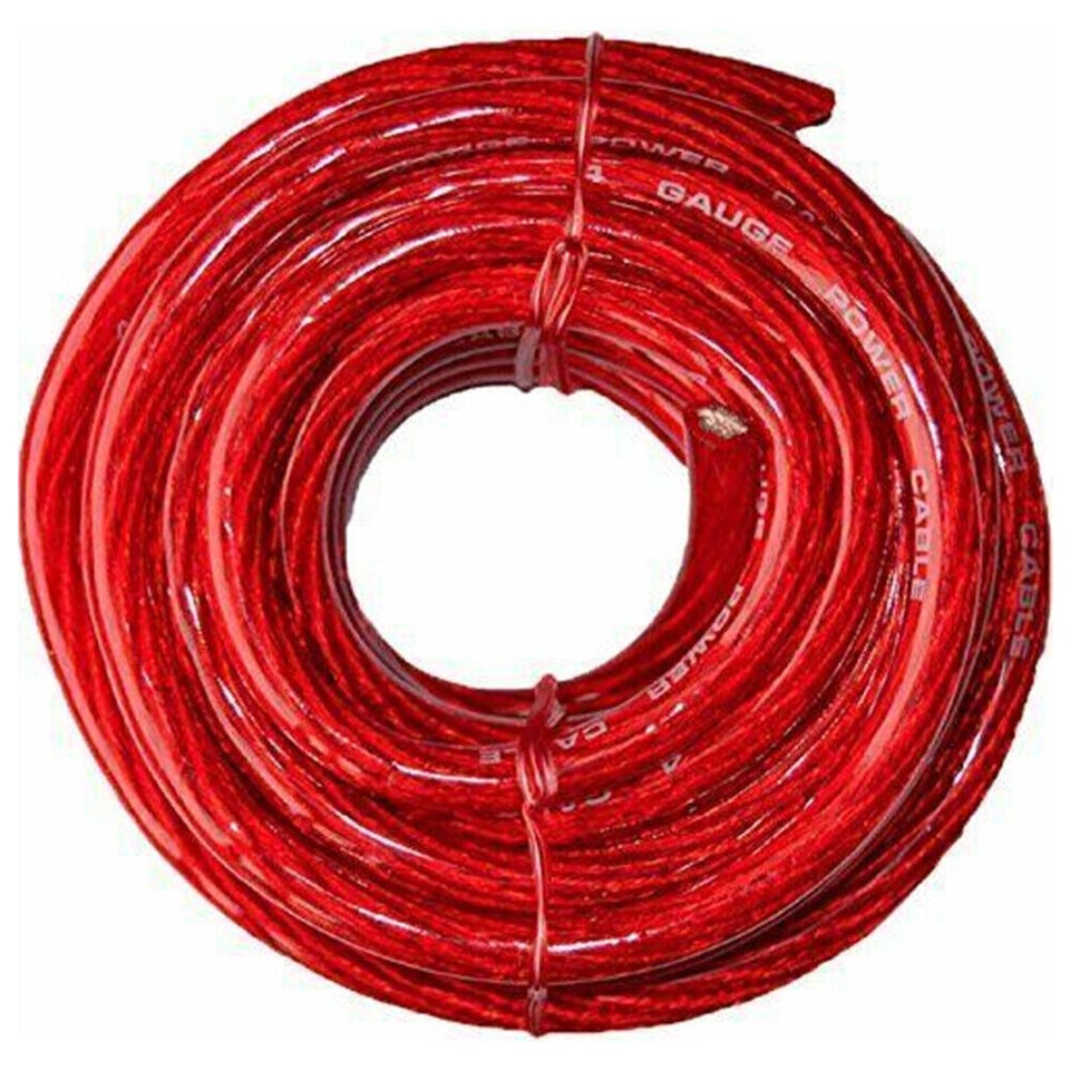 4 Gauge Car Audio Cable Kit Amplifier Install Amp RCA Subwoofer Sub ...