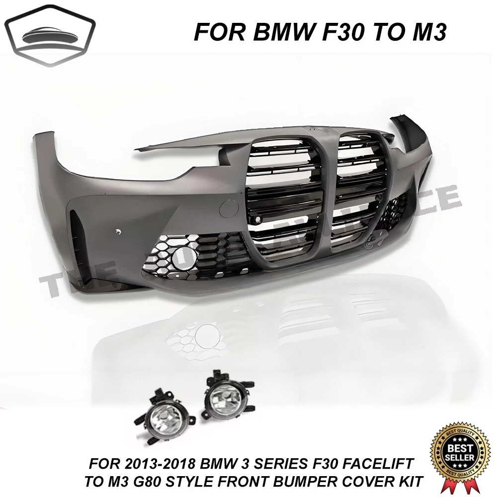 Fr 2013-2018 BMW 3 Series F30 Upgrade to M3 G80 Front Bumper Body Kit ...