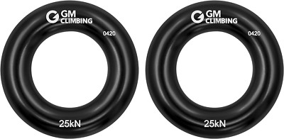 Rappel Ring 25Kn for Rock Climbing Arborist Rescue Slackline Hammock | eBay