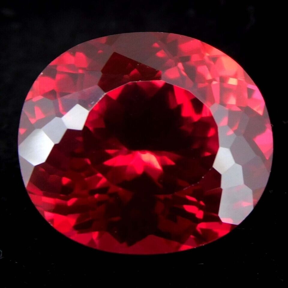 Flawless 11 CT+ Natural Oval Cut Red Burma Ruby Loose Certified ...