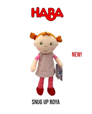 HABA Snug Up Roya 10" Soft Girl Doll w/Pigtails + Tags Germany - Brand ...