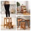 Folding Multi-function 3 Tier Step Stool 3 in 1 Ladder 24" Storage ...
