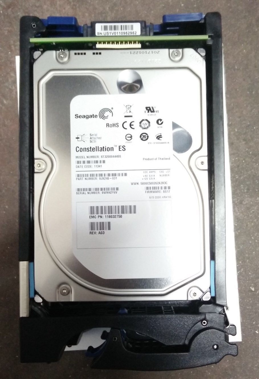 EMC 005049277 VX-VS07-020 VNX5500 2TB 7.2K 6Gb 3.5" SAS Hard Disk Drive ...