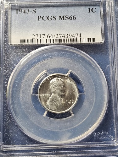 1943-S Lincoln Steel Cent PCGS MS66 Bright Nice Luster PQ | eBay