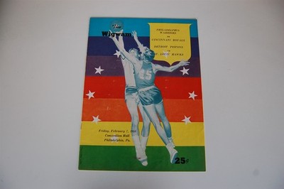 1958 NBA Basketball DH Program - Royals, Warriors, Pistons, Hawks | eBay