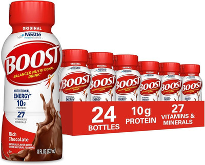 BOOST Original, Nutritional Drink, Rich Chocolate, 10g Protein, Pack24 ...