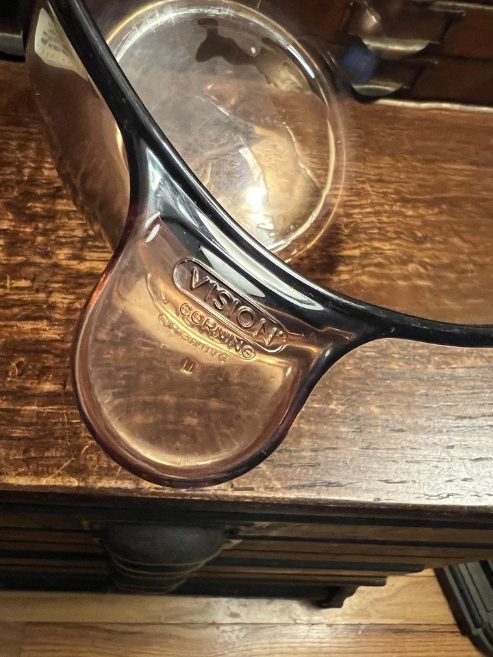 Corning Ware Visions Visionware Amber Glass Dutch Oven Stock Pot; 3.5 L ...