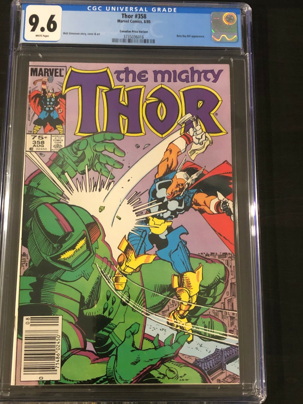 Canadian Newsstand Thor #358 Price Variant $0.75 CGC 9.6 | eBay