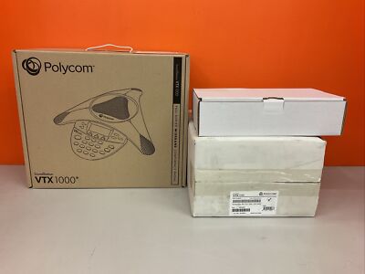 New Polycom 2200-07142-001 SoundStation VTX 1000 Conference Phone Kit ...