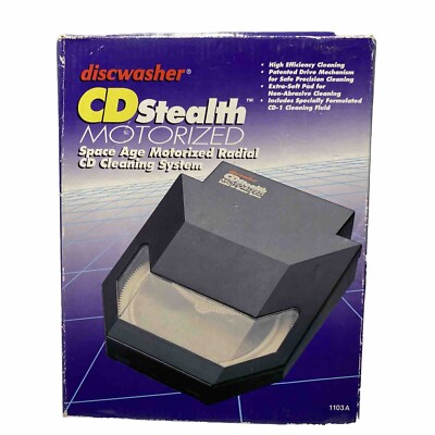 DiscWasher CD Stealth Motorized Radial CD Cleaner System | eBay