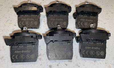 LOT OF 6 ALLEN BRADLEY LIGHT MODULES 800F-N3R Excellent Condition With ...