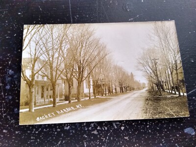 Sacket Harbor New York Street Scene RPPC Real Photo Postcard | eBay